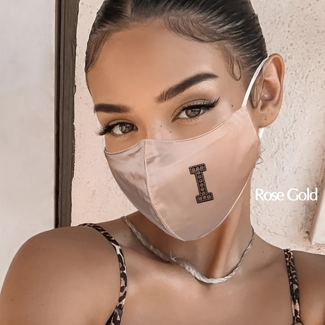 Cloth Face Mask Stylish Rhinestones Perfect Everyday Fashion - Temu ...