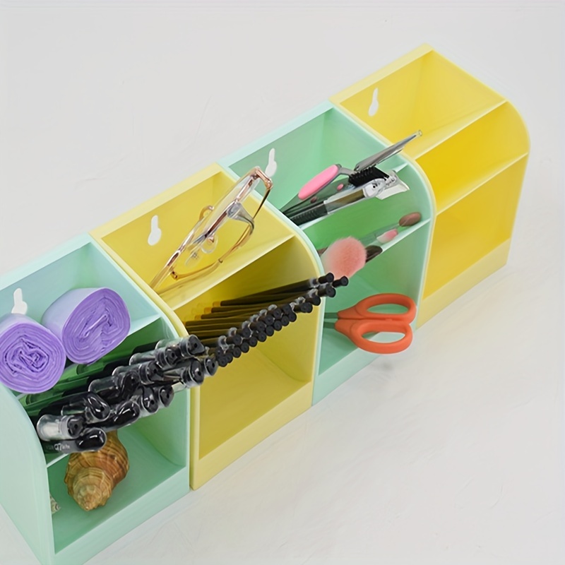 Oblique Inserting Pencil Holder Stationery Storage Box, Multi-purpose ...