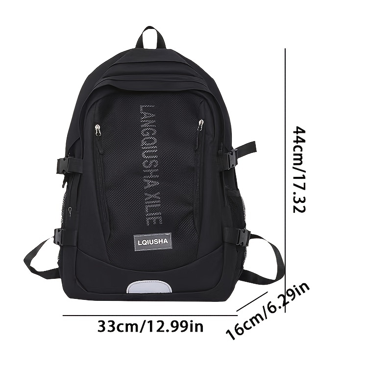 Large Capacity Trendy Backpack Preppy Back To School Daypack - Temu New ...