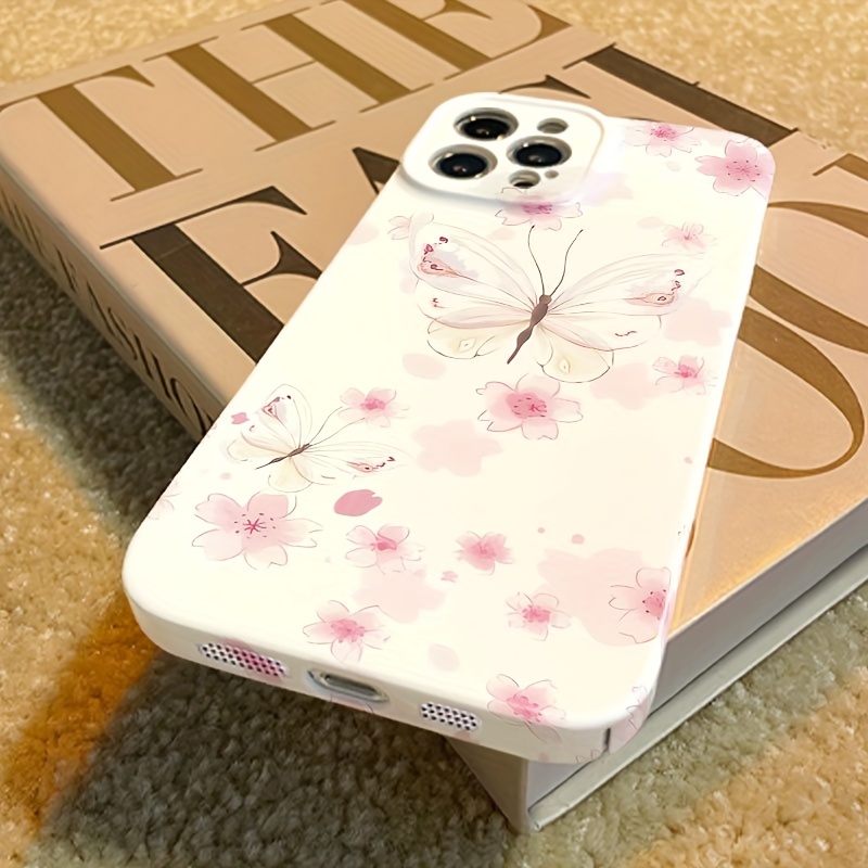 Flowers And Butterfly Film Shells Fully Cover The Fine Pores And Glossy ...