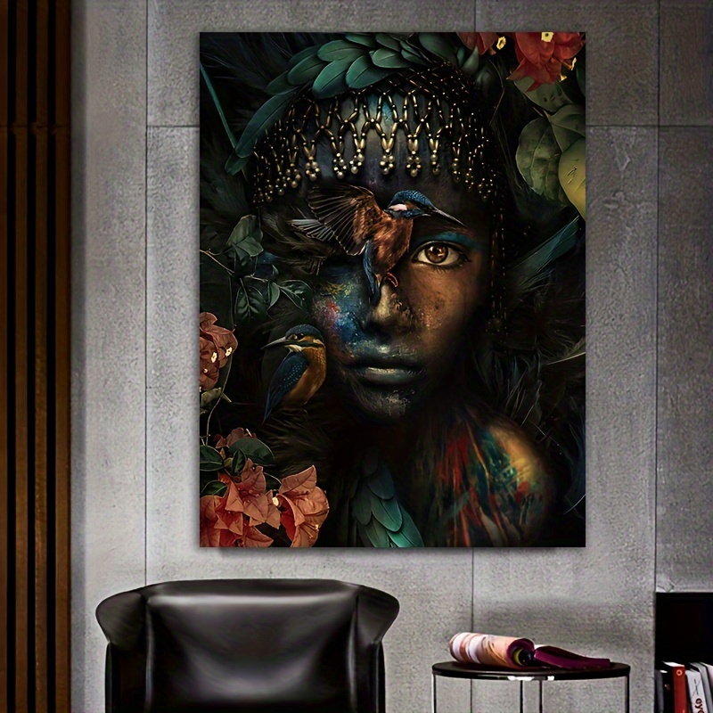 vintage girl poster decorative painting room - Temu Australia