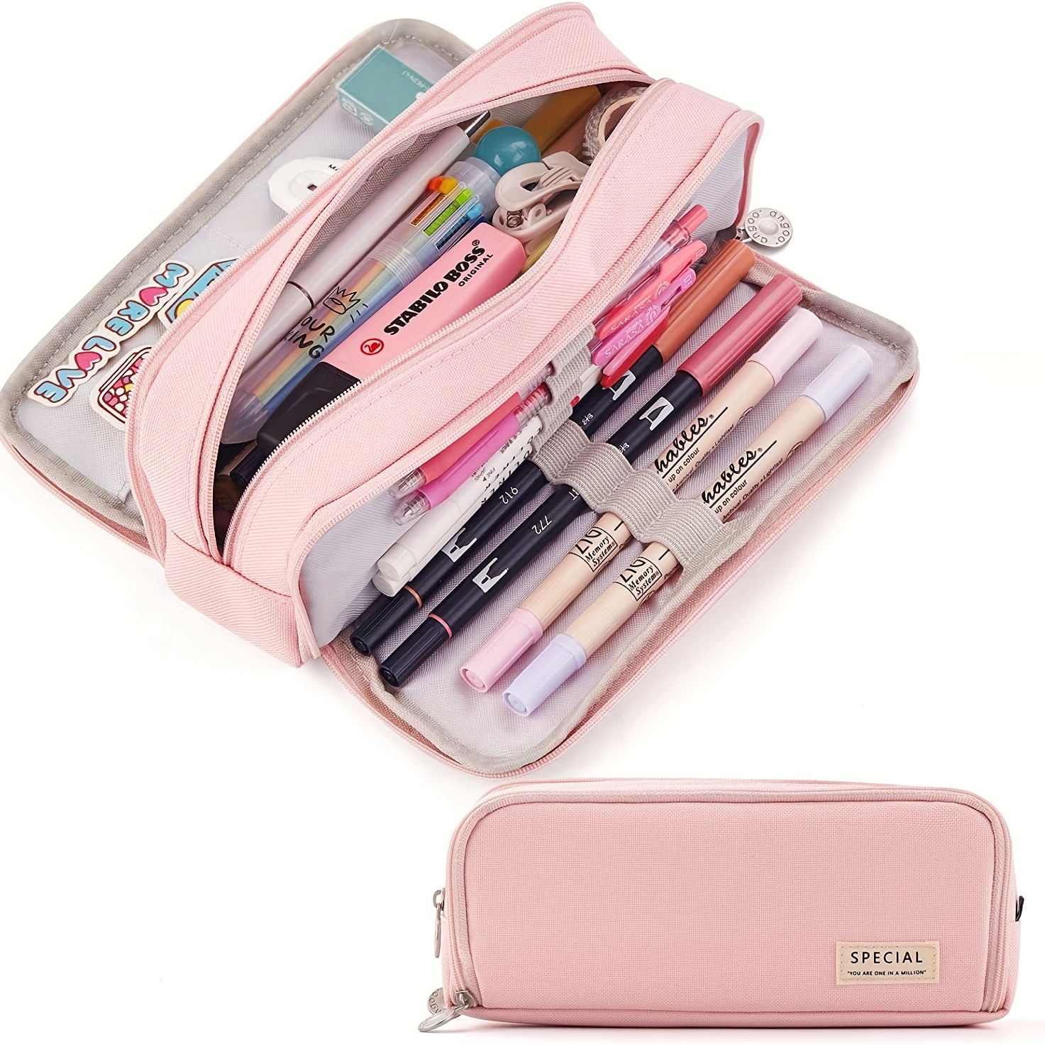 Pencil cases with compartments store