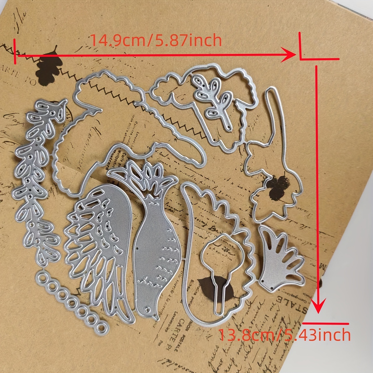 Stamps And Dies 2023-2024 For Card Making, Christmas Greetings Metal ...