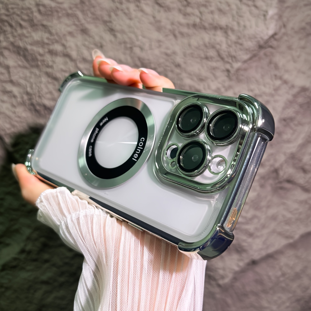 Four Corner Fall Protection Luxury Magnetic Phone Case - Temu Kuwait