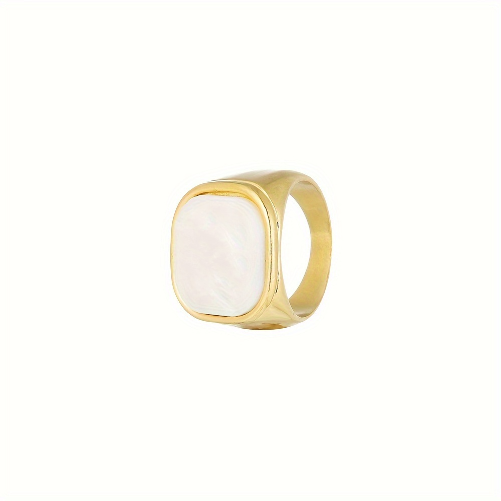 Creative Fashion Square Ring Retro Alloy Multicolor Closed - Temu Ireland