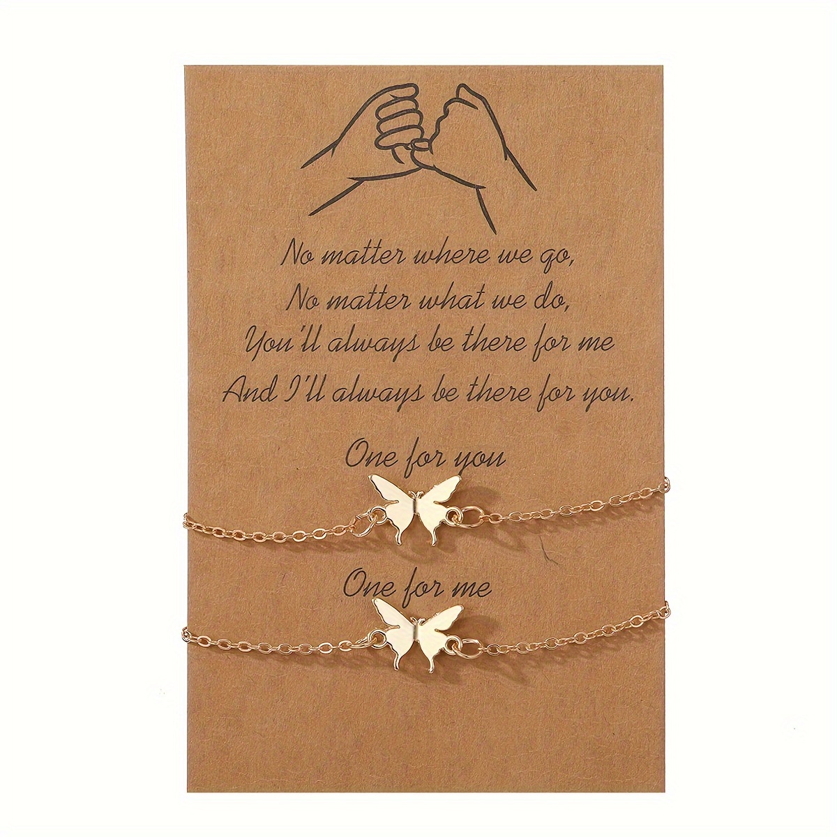 Mini Butterfly Thin Chain Bracelet Set Elegant Hand Chain - Temu United ...