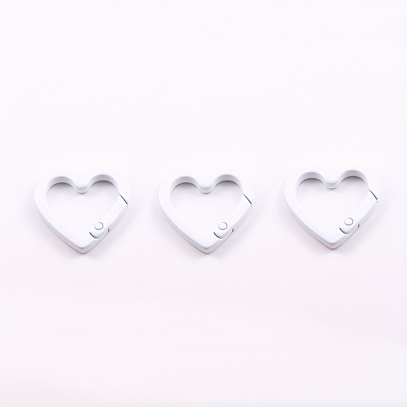 Heart Shaped Keychain Clips Mini Alloy Durable Quick Release - Temu ...