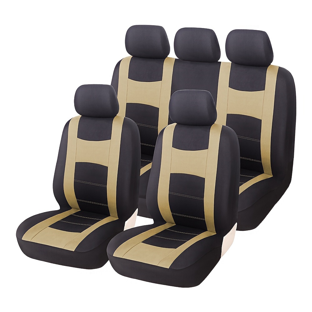Simple Design Polyester Full Set Univeral Seat Cover 90% - Temu United ...