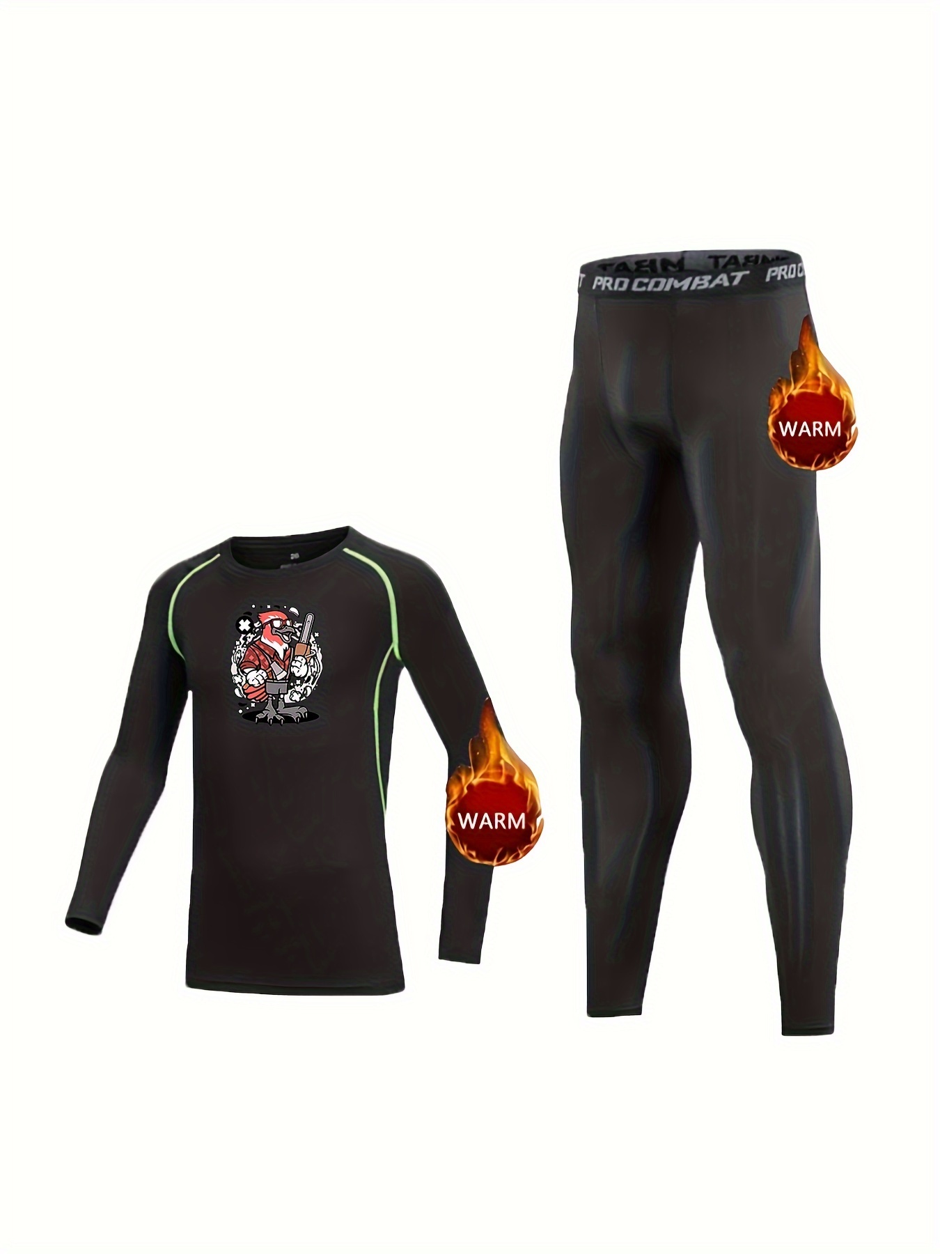Kids Compression High Sets Cartoon Pattern Long - Temu Philippines