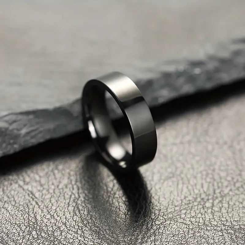 Fashion Stainless Steel Rings Simple Multicolor Ring Set Hip - Temu United Fashion Stainless Steel Rings Simple Multicolor Ring Set Hip - Temu United