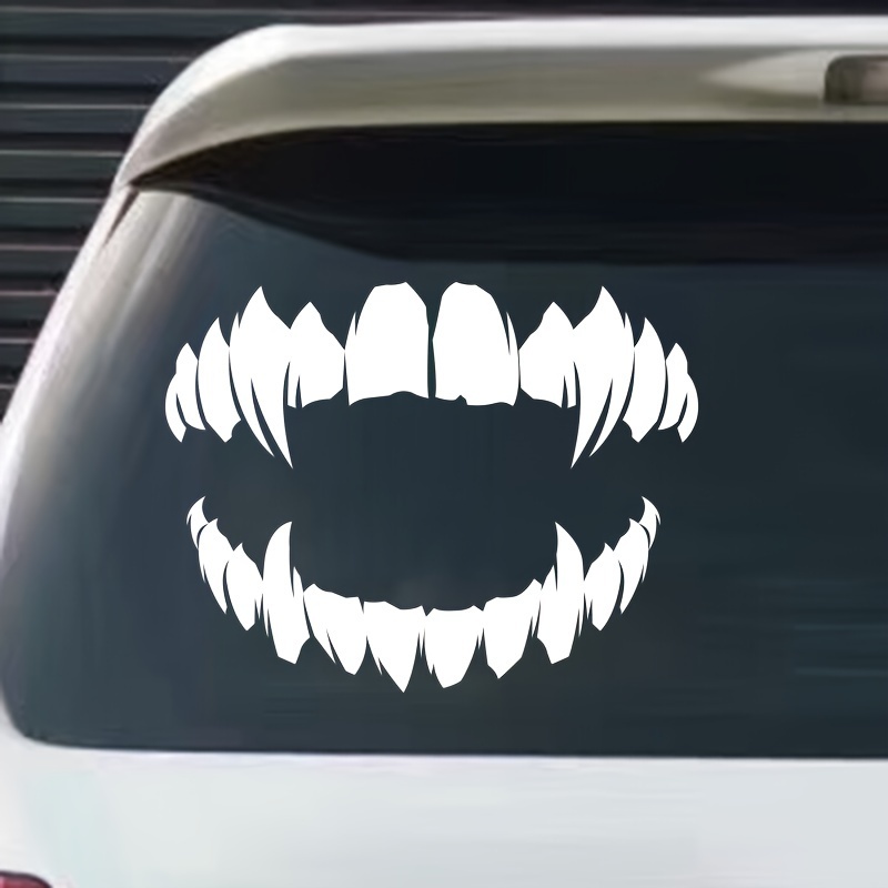 White Teeth Car Bumper Stickers Removable Stickers Laptop - Temu Ireland