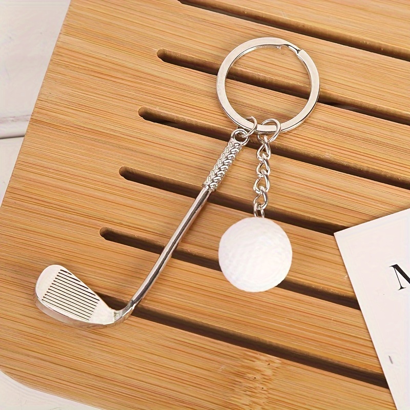 1pc Fun Mini Golf Ball Key Chain For Men Perfect Gift For Golf Lovers ...