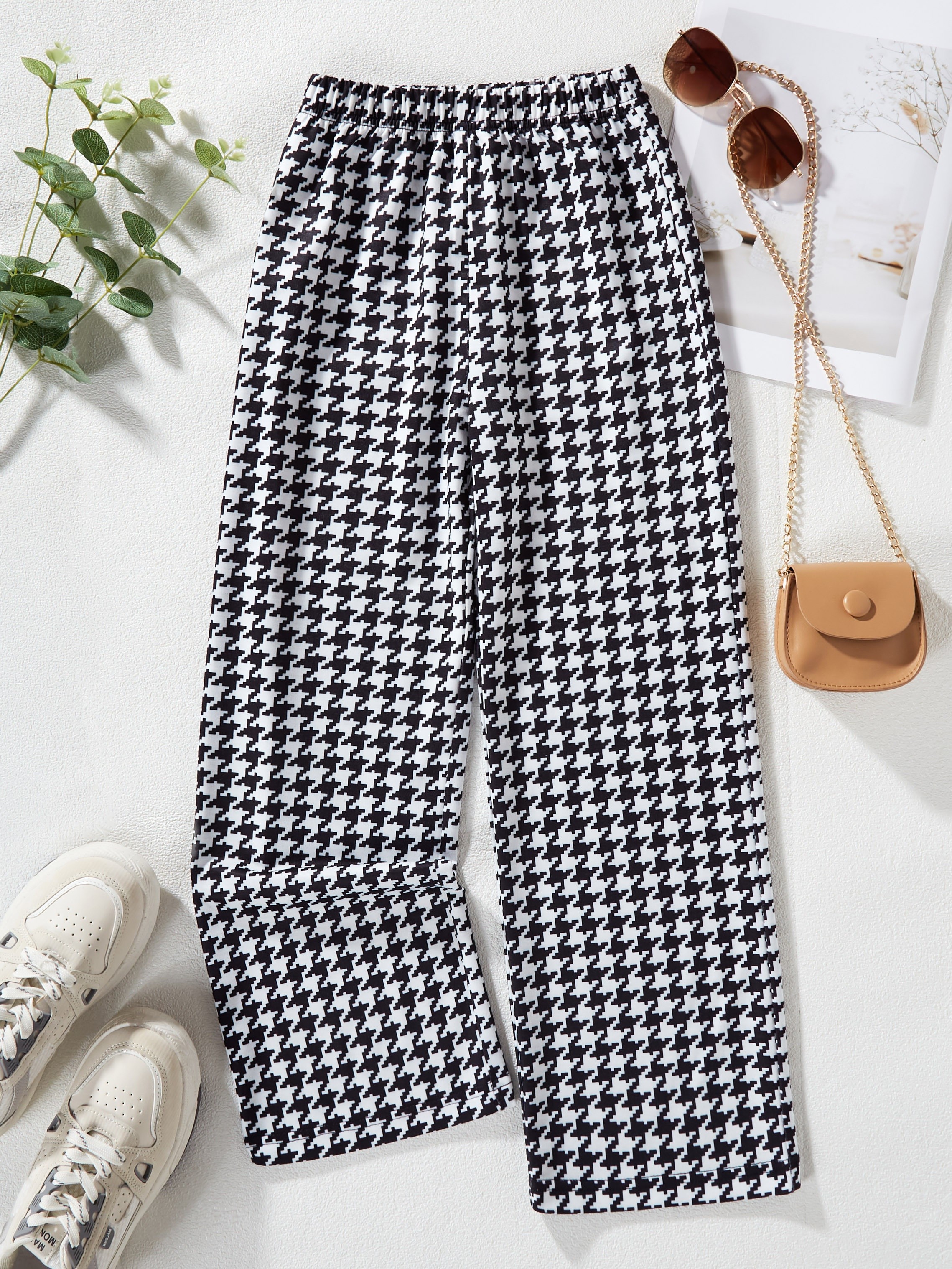 Girls Fashion Casual Straight Pants Sports - Temu Philippines