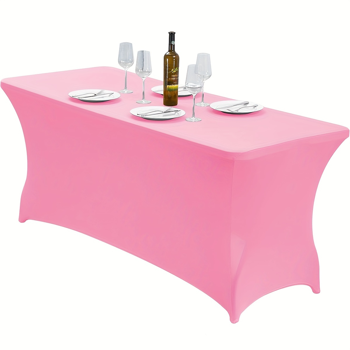 1pc, Spandex Table Cover, Fitted Stretchable, Wrinkle-resistant ...
