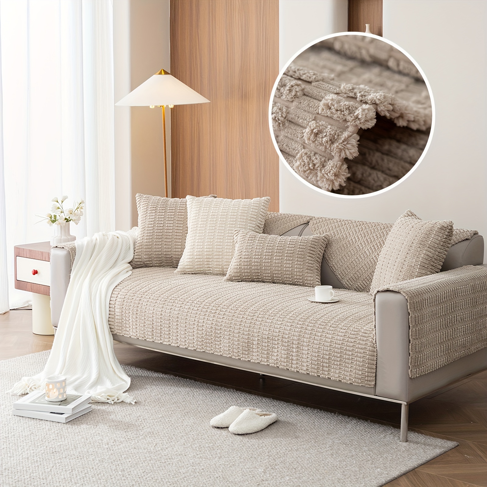 Four Seasons Universal Sofa Cover Non slip Anti Cat Scratch - Temu Canada