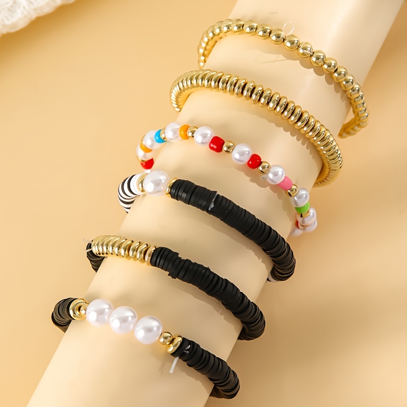 Delicate Colorful Soft Pottery Imitation Pearl Ccb Round - Temu United ...