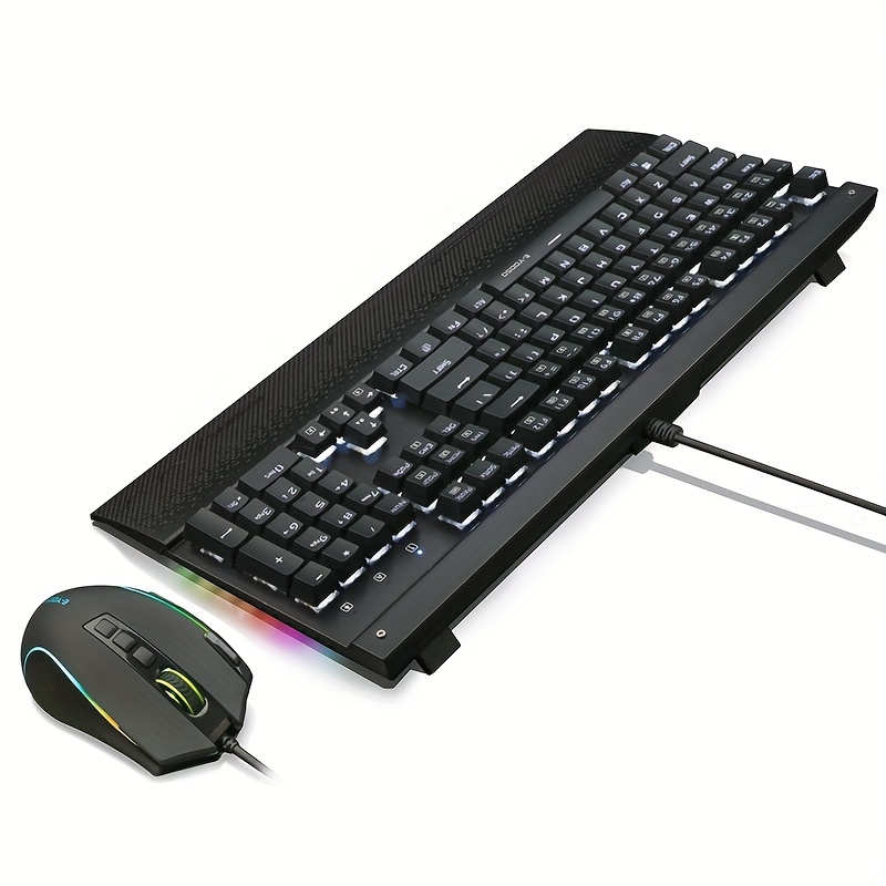 1 Set Of E Yooso Z 727 케이블 키보드 슈트 기계식 키보드 마우스 마우스 패드 세트 5단계 Temu
