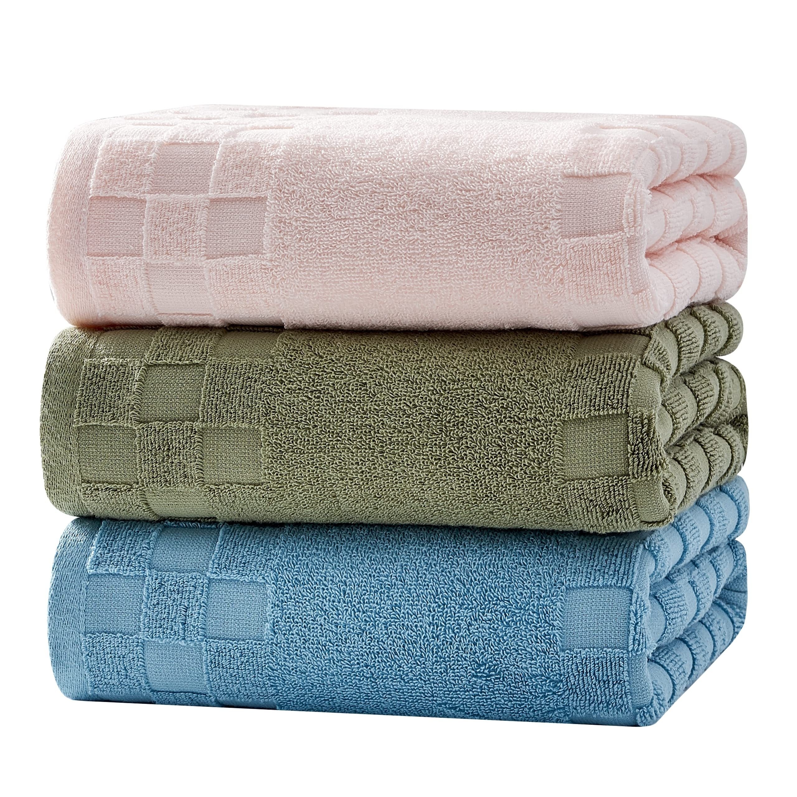 Cotton Bath Towel Set Premium Luxury Towels Set Quick Drying - Temu United Kingdom