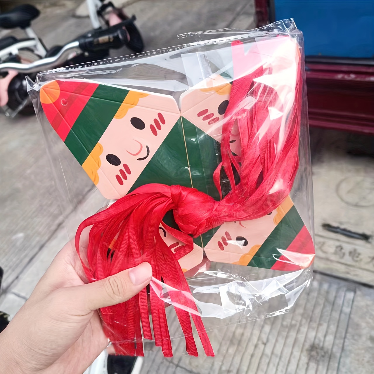 Christmas Gift Box Triangle Box Candy Paper Box Companion - Temu Australia