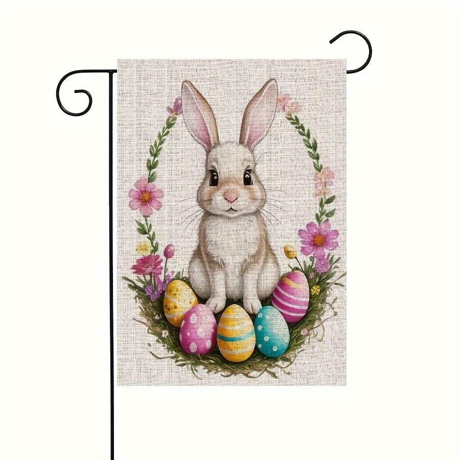 Easter Garden Flag Vertical Double Sided Welcome Spring - Temu United ...