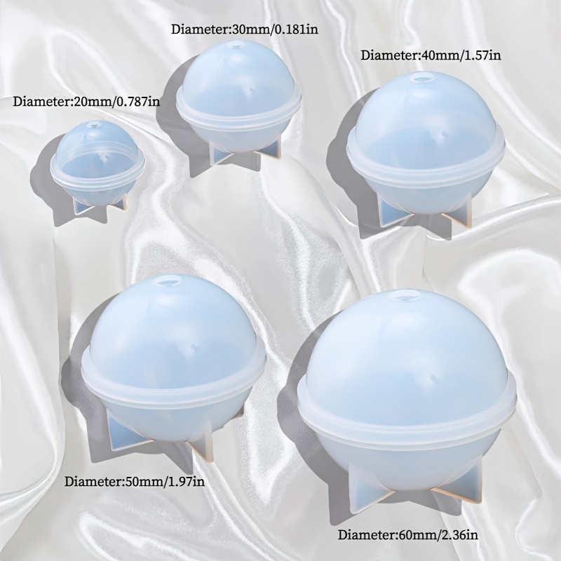 1pc Crystal Drop Glue Resin Ball Planet Silicone Mold 20 - Temu United ...