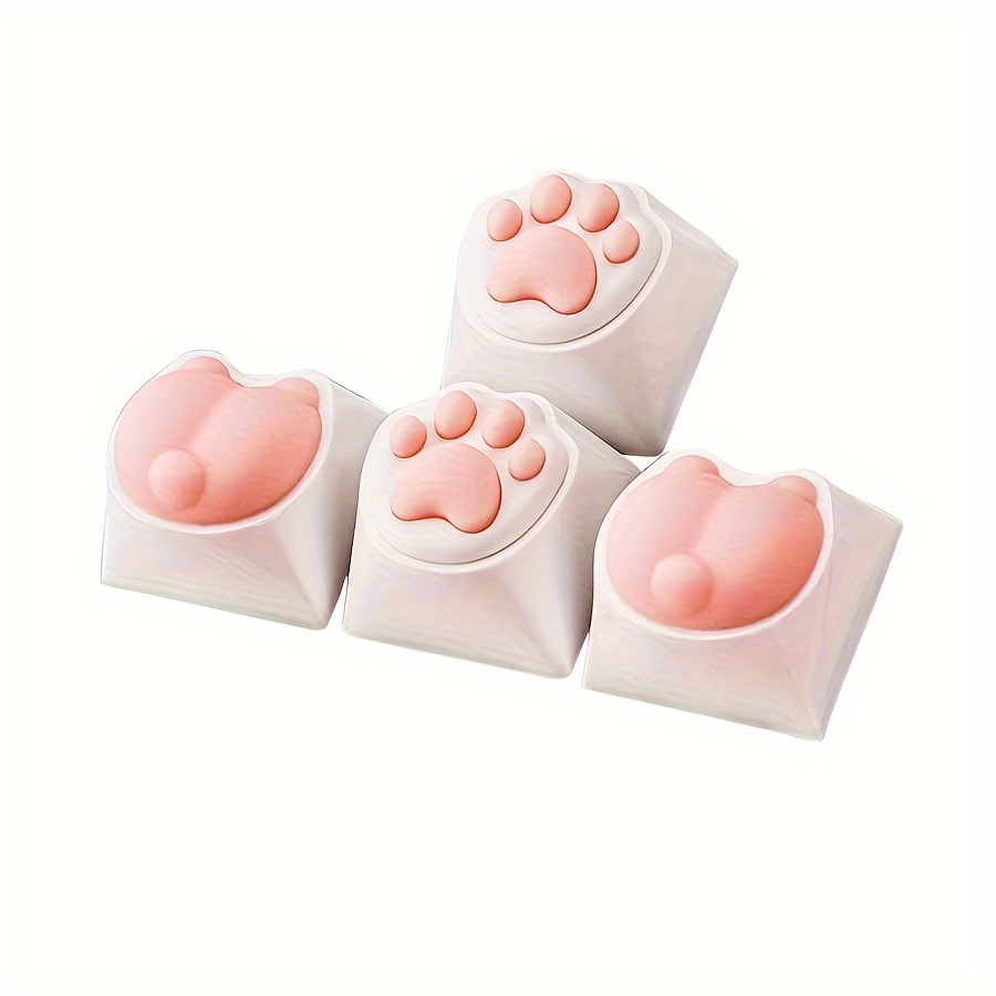 2pcs A Cat Paw A Cat Butt Shape Creative Cat Paw Keycap - Temu Canada