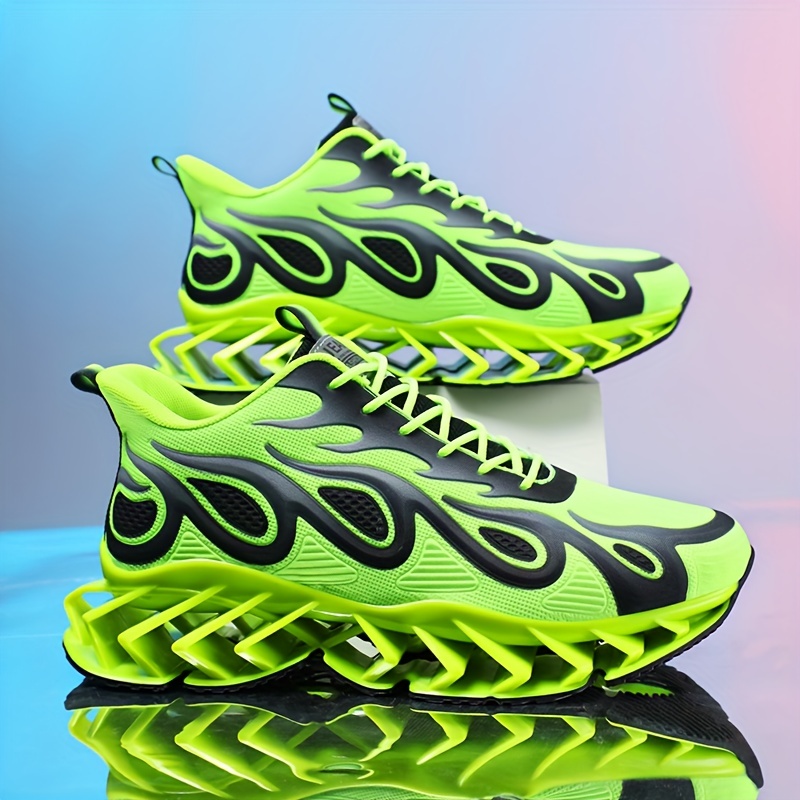 Mens Blade Sneakers Lace Up Sneakers Athletic Shoes Shock - Temu United ...