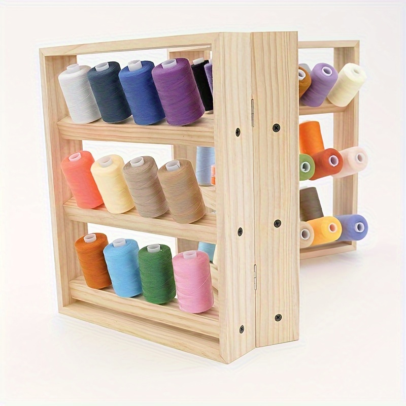1pc 66 axis frame wooden thread spool sewing thread frame folding ...