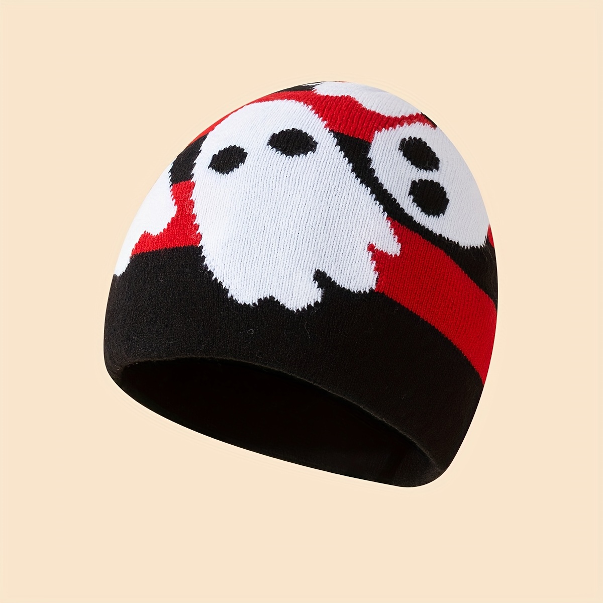 Bonnet Élastique D'hiver À Motif Fantôme D'halloween Bonnet - Temu ...