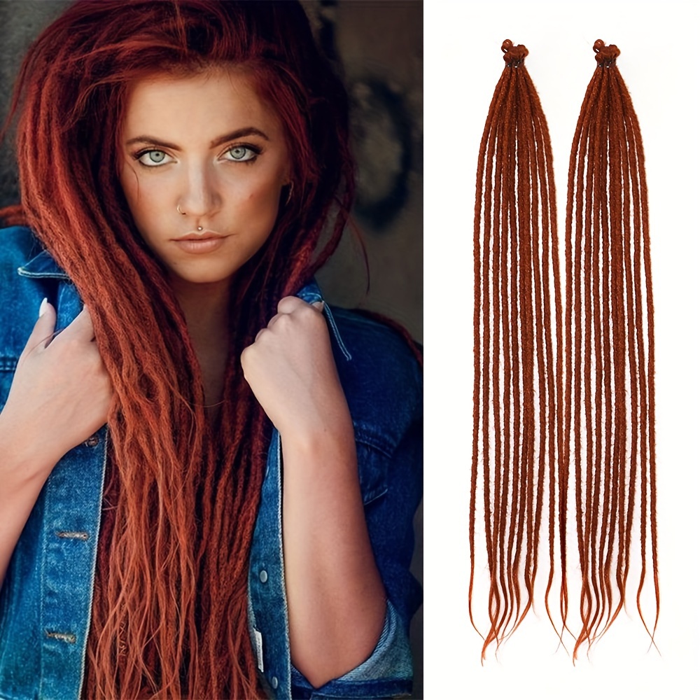 24 Inches Bourgondische Handgemaakte Dreadlocks Extensions - Temu ...