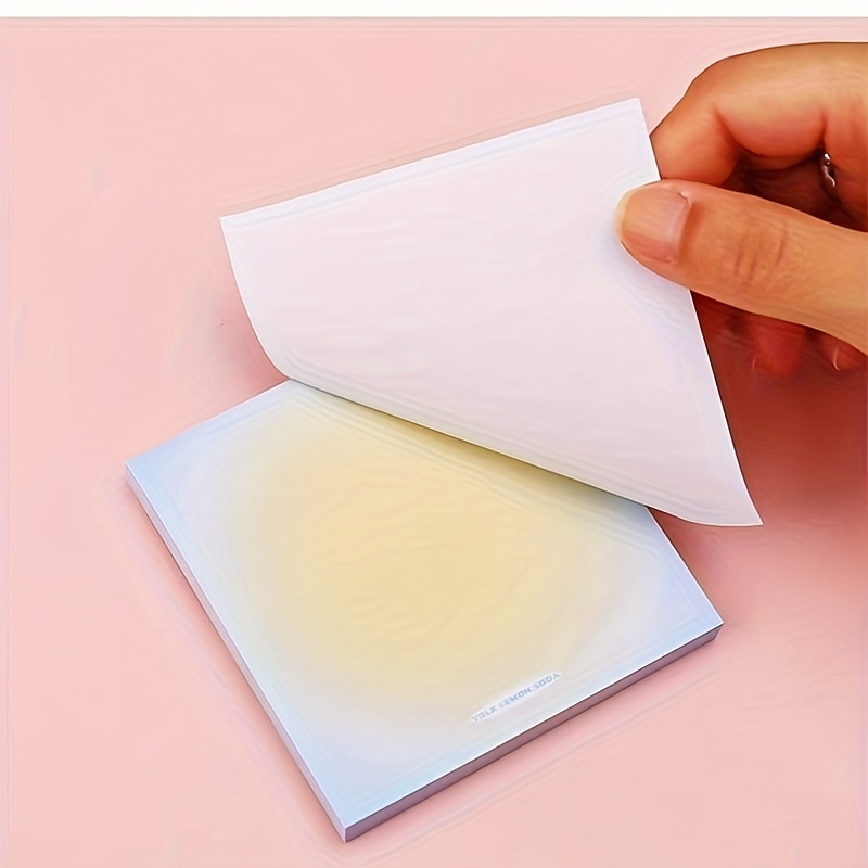 Book In Total Gradient Egg Yolk Sticky Notes Color Paper - Temu United ...