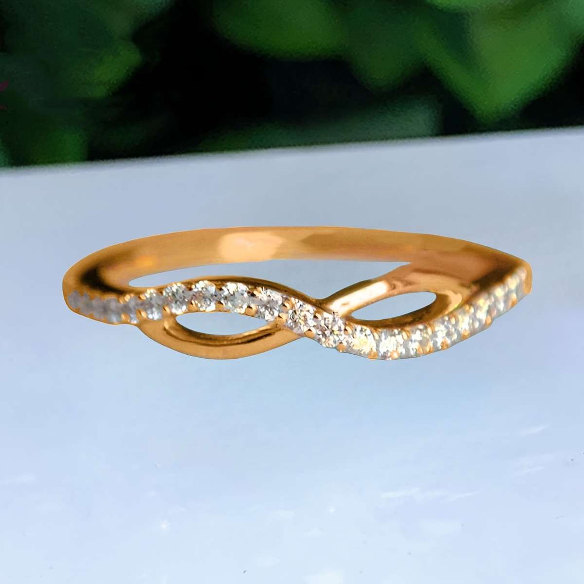 Stylish Promise Ring Infinity Design Paved Shining Zirconia - Temu ...