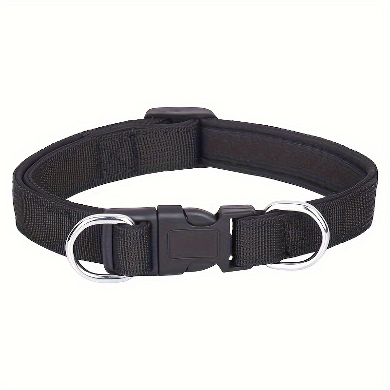Escape Proof Dog Collar Double D Ring Adjustable Soft Padded - Temu ...