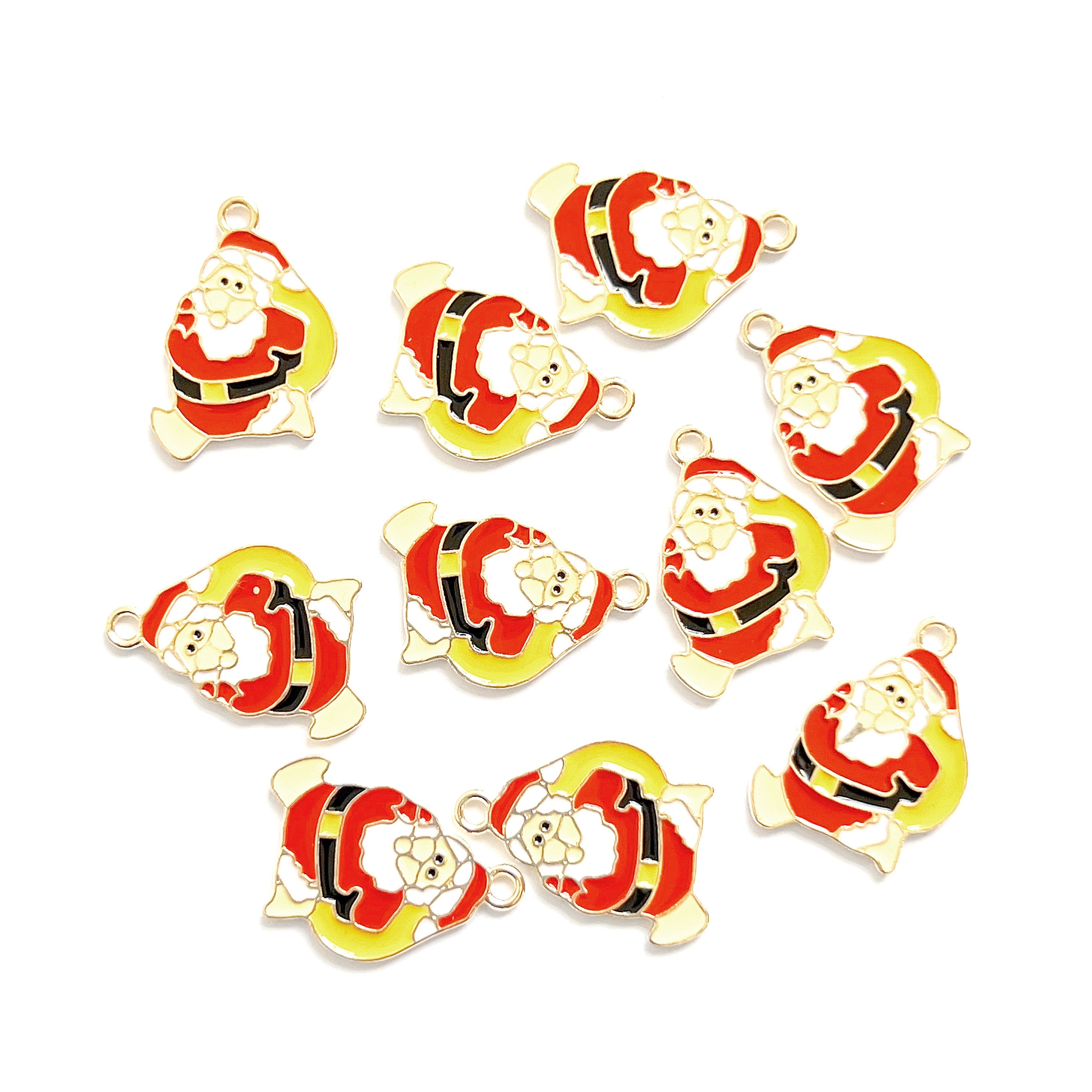 Christmas Series Old Man Santa Claus Charms Oil Dripping - Temu Australia