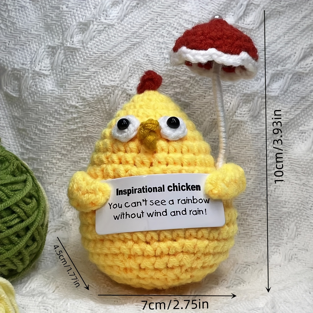Pure Hand Crocheted Positive Energy Chicken Family Suitable For ...
