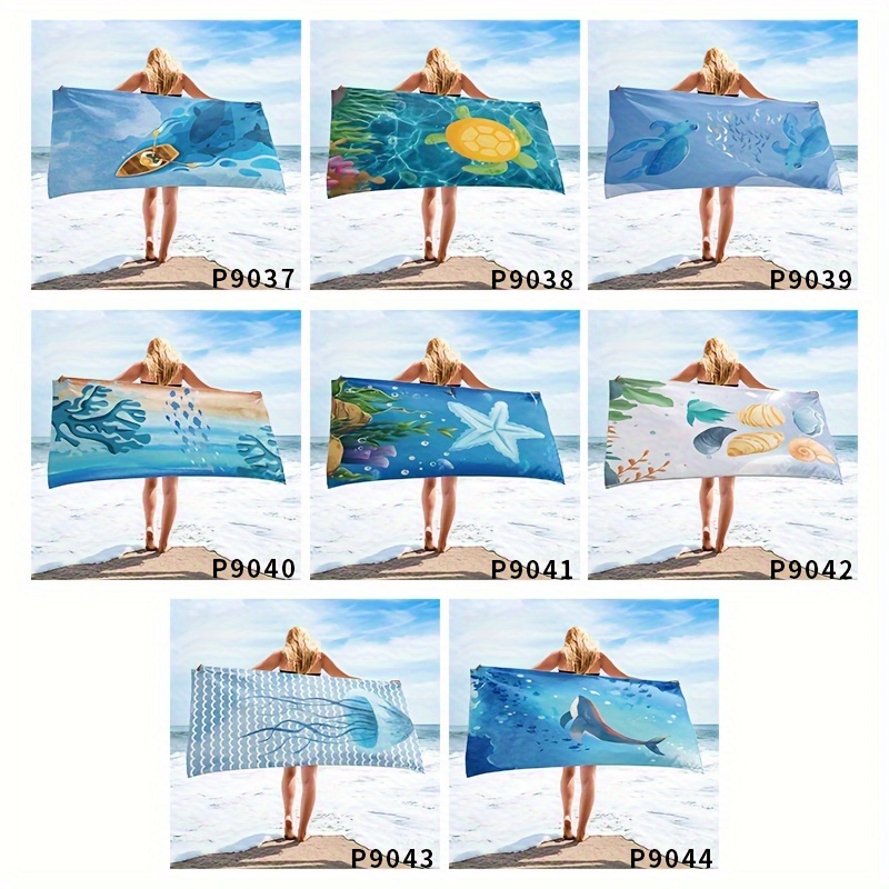 Anime Sea Beach Towel Soft Pool Towel Windproof Sandproof - Temu Australia