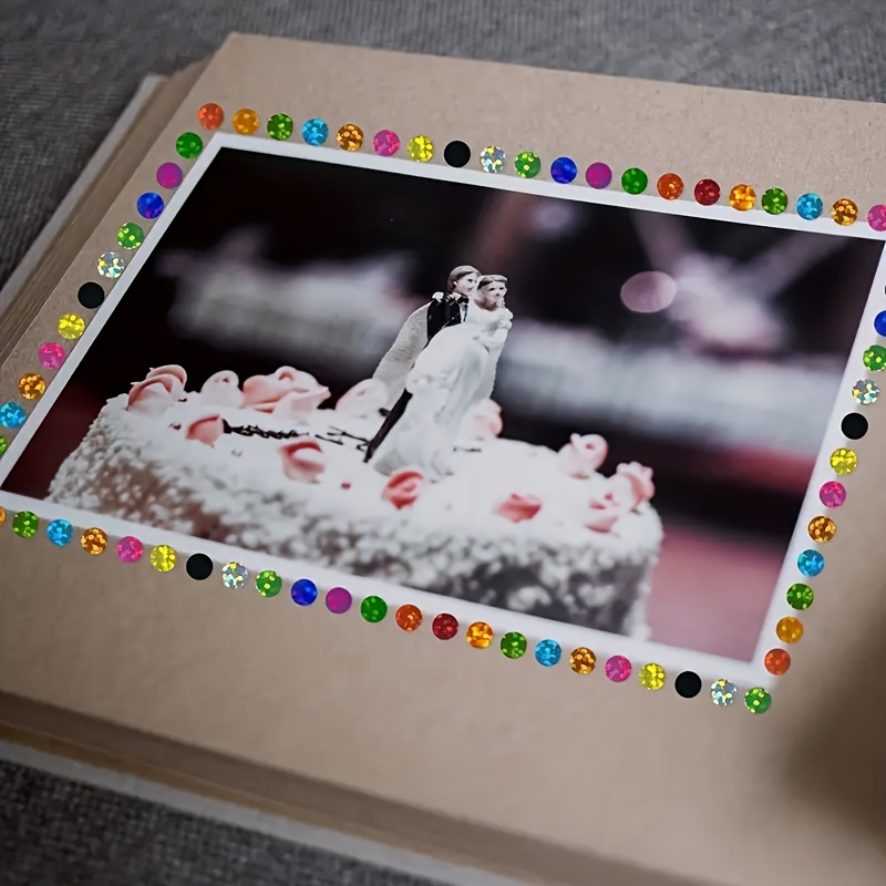 Dot Labels Color Coded Labels Laser Shiny Glitter Dot - Temu