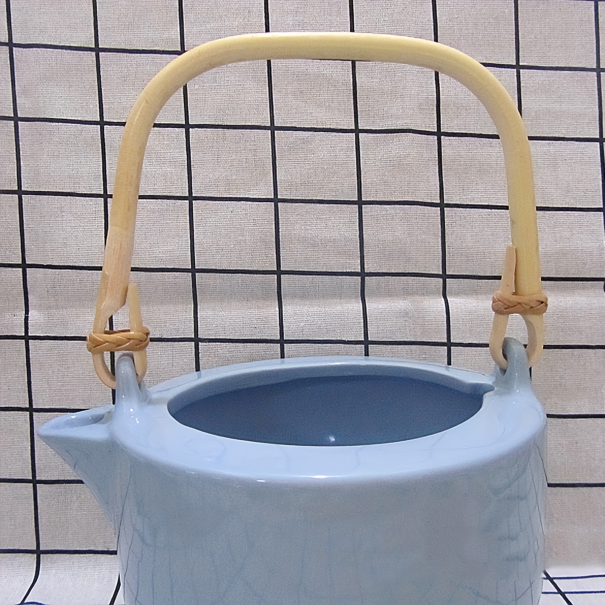 1pc diy tea set transformation teapot rattan handle ceramic tea set ...