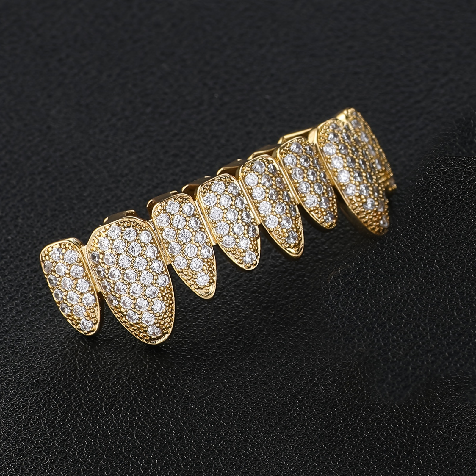 Men's Hip Hop Style Teeth Braces Top/ Bottom Shiny Teeth - Temu Ireland