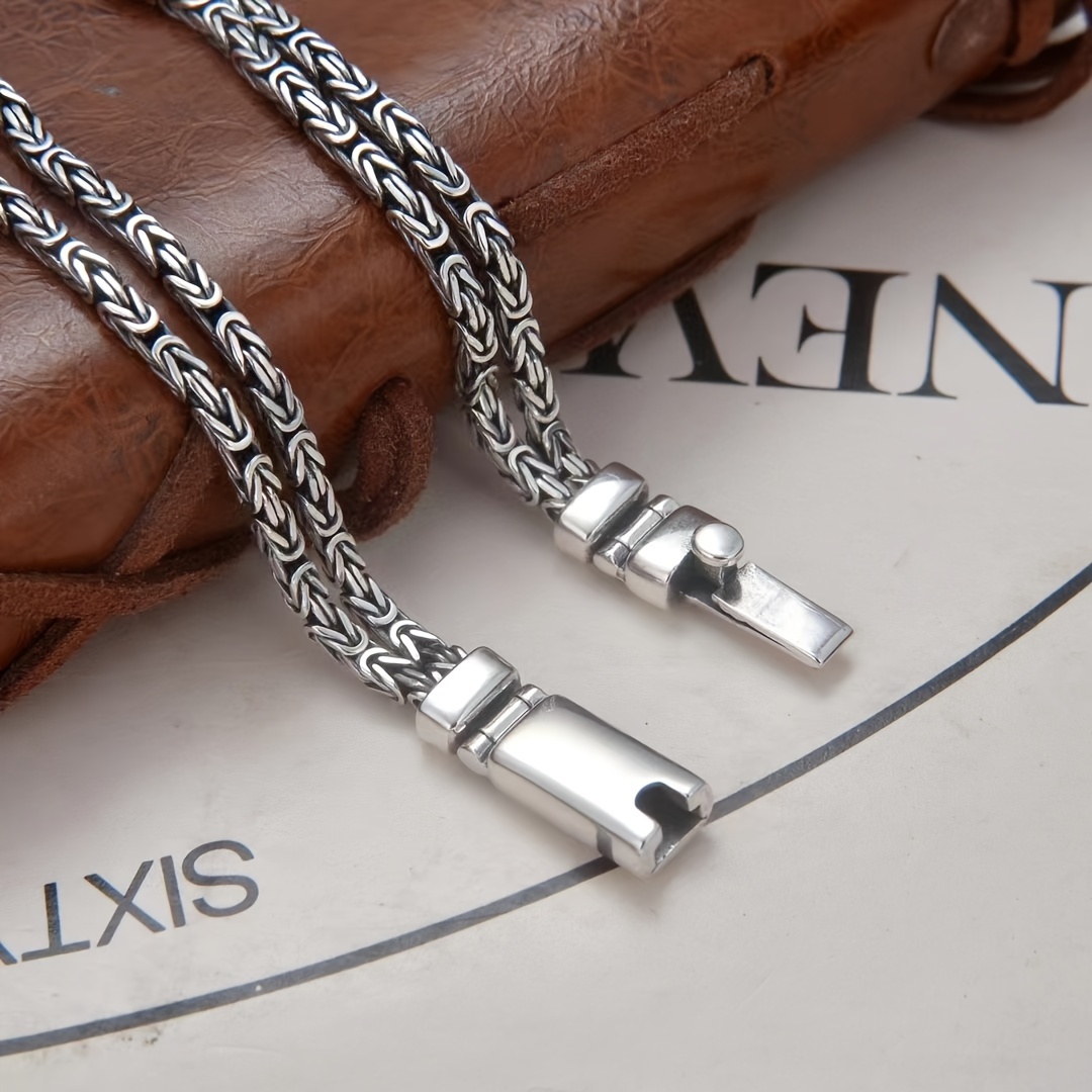 Precision Crafted Double row Woven Peace Pattern S925 Silver - Temu ...