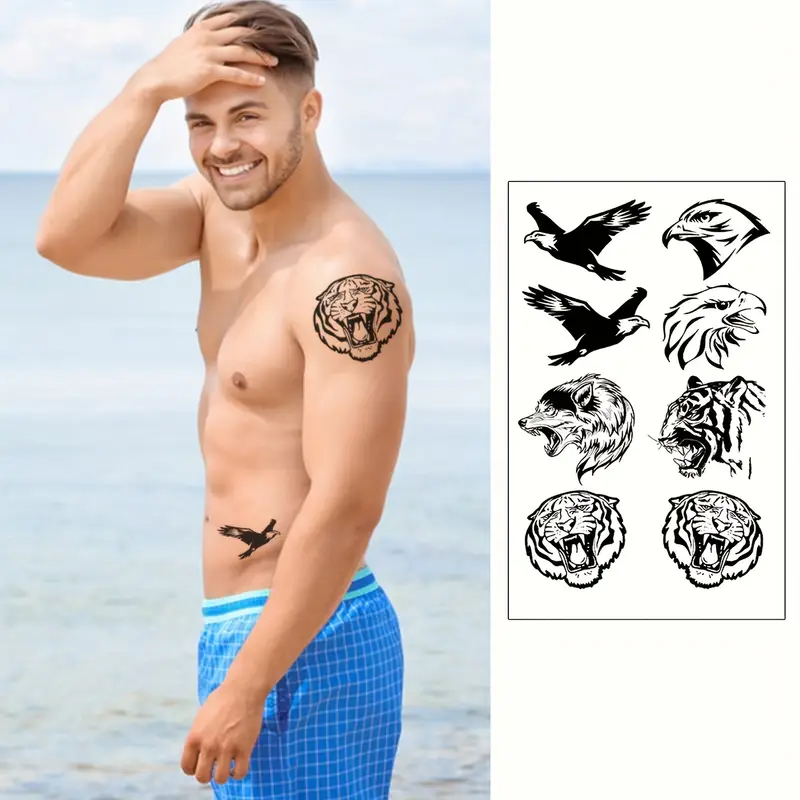 Realistic Temporary Tattoo Waterproof Tattoo Stickers For Temu
