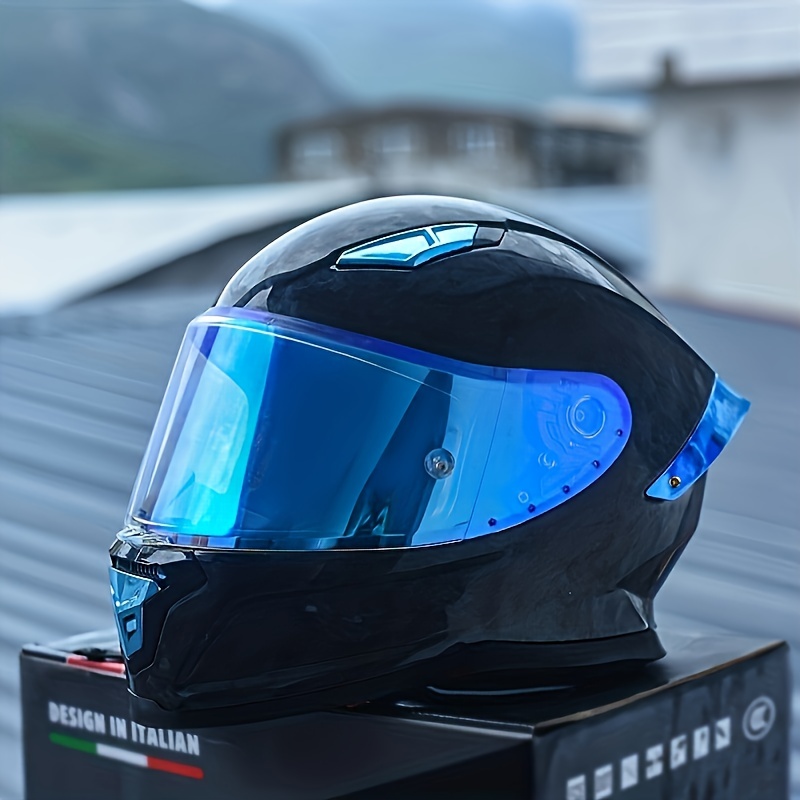 Motorcycle Helmet Forged Carbon Fiber Helmet Suitable Autumn Winter ...