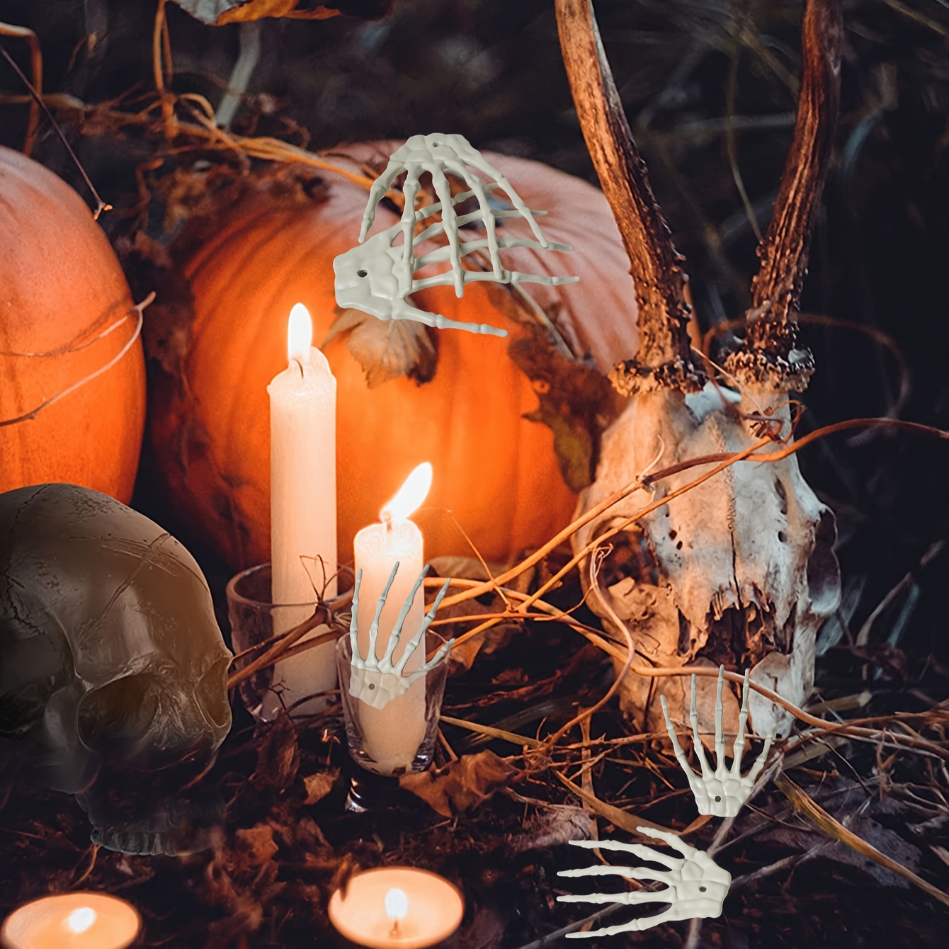 3.74 Skeleton Hands Halloween Decorations Indoors - Temu
