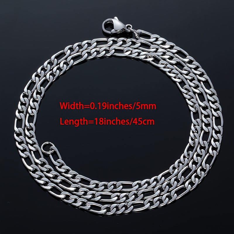 1:3 Cuban Link Chain Necklace Men Women Strong Solid - Temu United Kingdom
