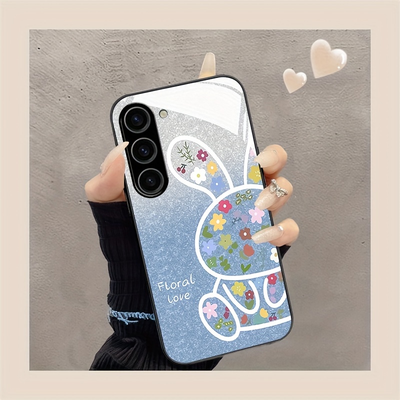 Creative Cute Bunny Phone Case Samsung Galaxy S20/21/22/23 - Temu United Kingdom