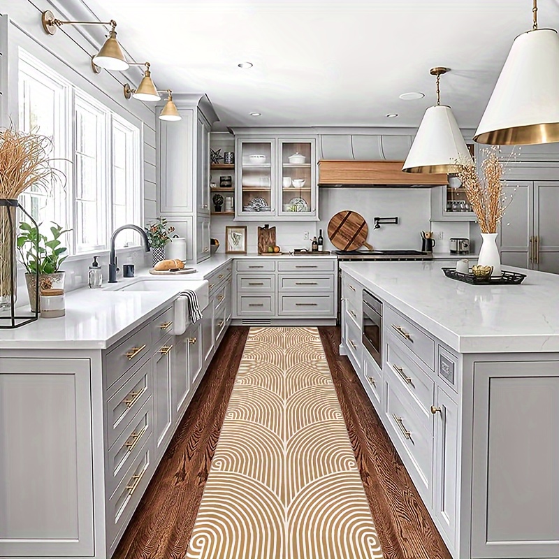 Minimalist Style Runner Rug Anti skid Stain resistant Throw - Temu ...