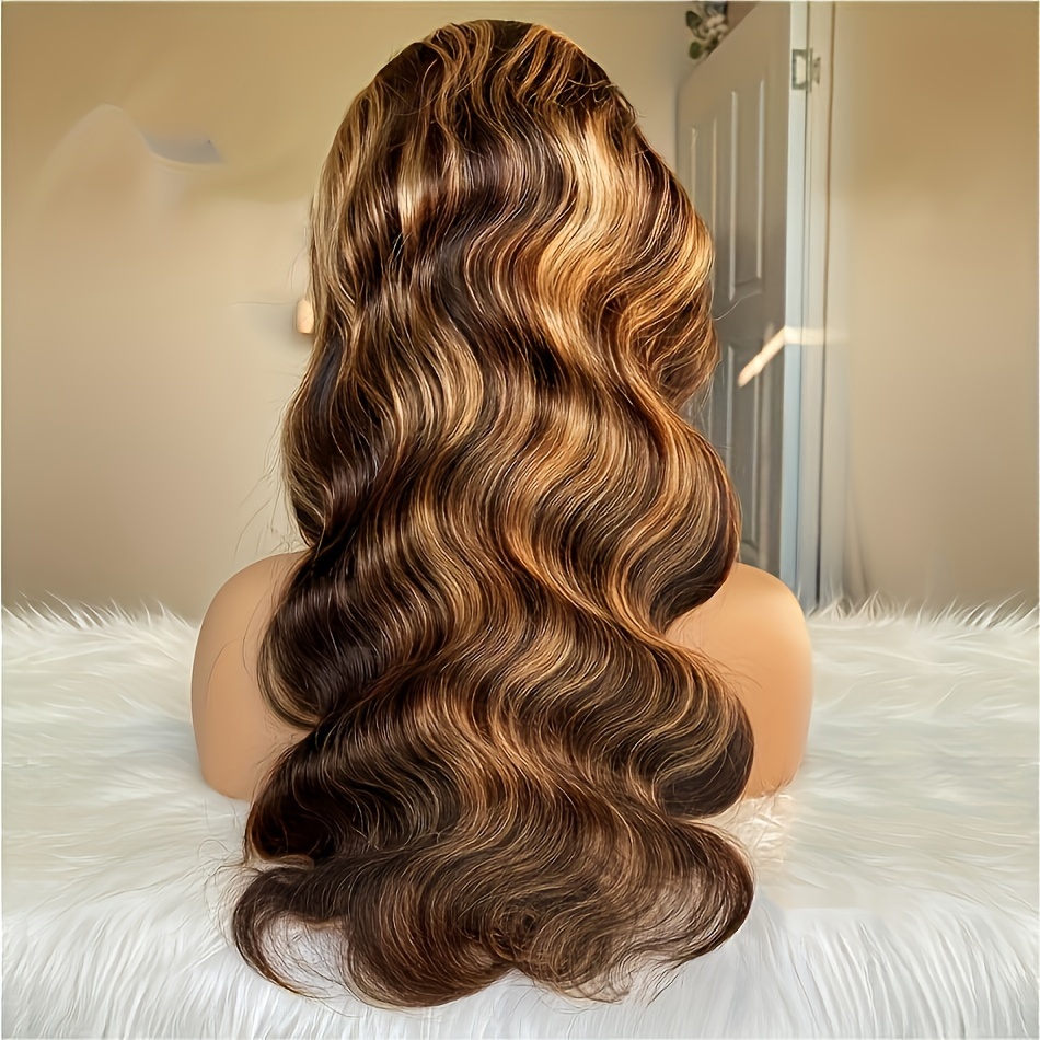 Body Wave Transparent 4/27 Highlight Lace Front Wig 13x6x1 - Temu ...