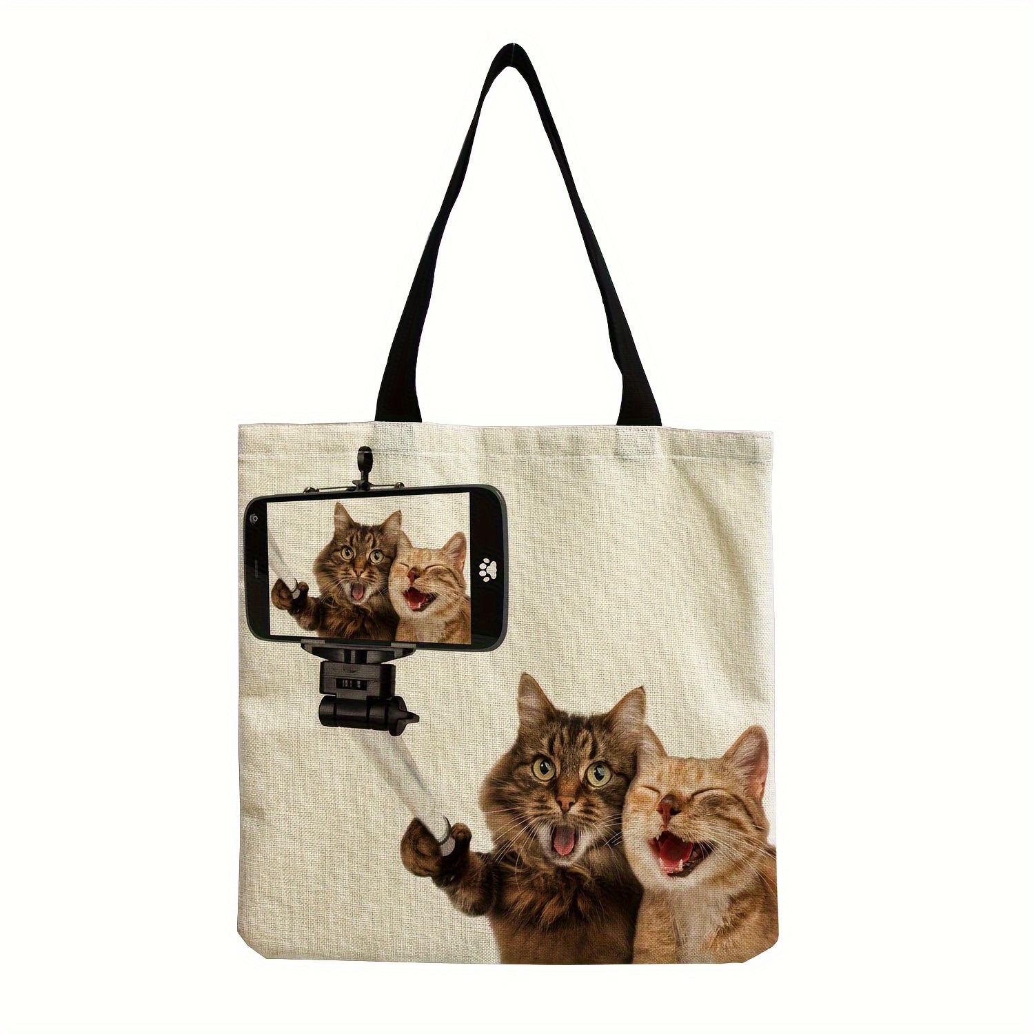 Cute Cartoon Cat Print Tote Bag Casual Large Capacity - Temu Australia Cute Cartoon Cat Print Tote Bag Casual Large Capacity - Temu Australia