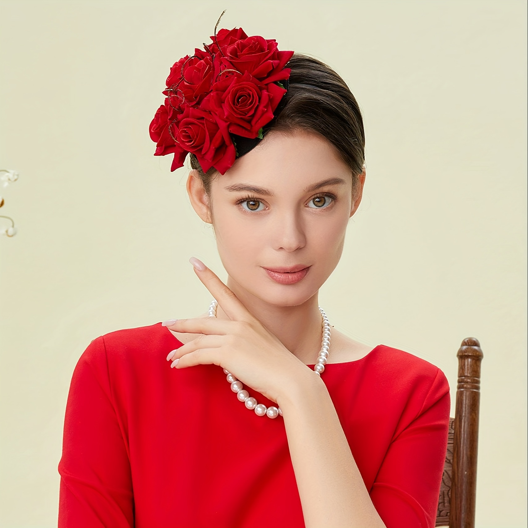 Flower hair accessories vintage store