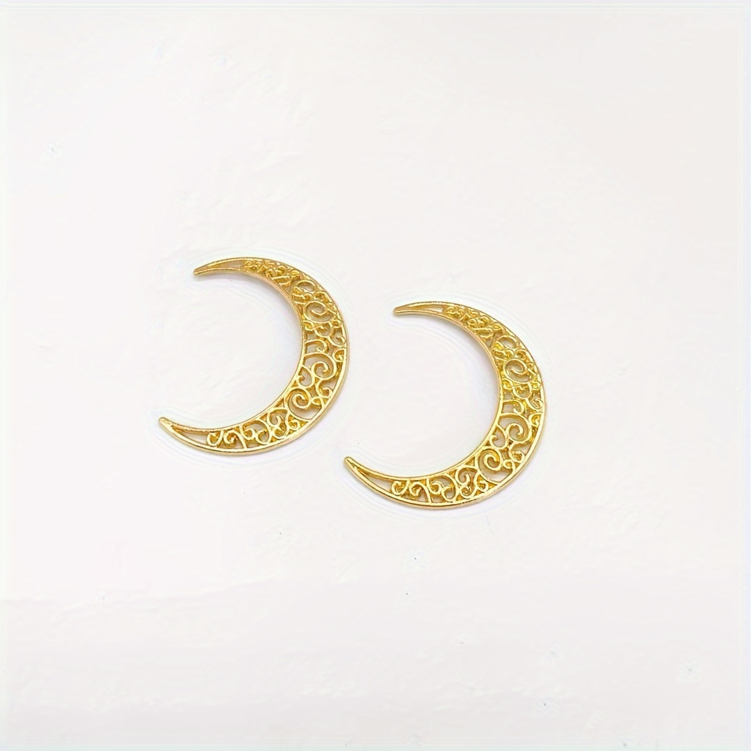 Hollow Moon Pendant Starry Sky Series Pendant Alloy Charms - Temu ...